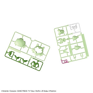 Pokemon Plamo Collection Quick!! 18 Nyaoha Color Coded Plastic Model