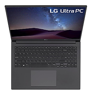 LG UltraPC 16U70Q Thin and Lightweight Laptop, 16” (1920 x 1200) IPS Display, Ryzen 7 Processor, 16GB Memory - 1TB Solid State Drive, Windows 11, Gray