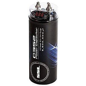 Sound Storm Laboratories C352 3.5 Farad Car Capacitor for Energy Storage to Enhance Bass Demand from Audio System