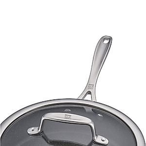 ZWILLING Vitale 3-qt Nonstick Saute Pan with Lid, Aluminum, Scratch Resistant, Made in Italy
