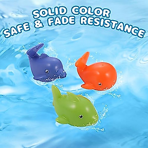 Baby Bath Toys Set of 6, Colorful Rubber Ducks Bath Toys for Toddlers 1-3 Years Old, Safe and Fun Bathtub Toys for Kids