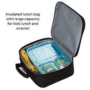 Minecraft Lunch Box for Boys and Girls - Soft Insulated Lunch Bag for Kids, Green