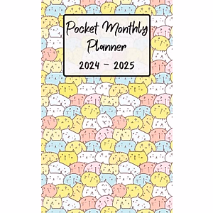 2024-2025 Monthly Pocket Planner: 2 year Pocket Calendar January 2024 to December 2025