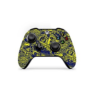 ZOOMHITSKINS Controller Skin Compatible with X1 S and X1 X, Vinyl Sticker Technology, Comics Yellow Black White, Durable, 1 Skin, Made in The USA
