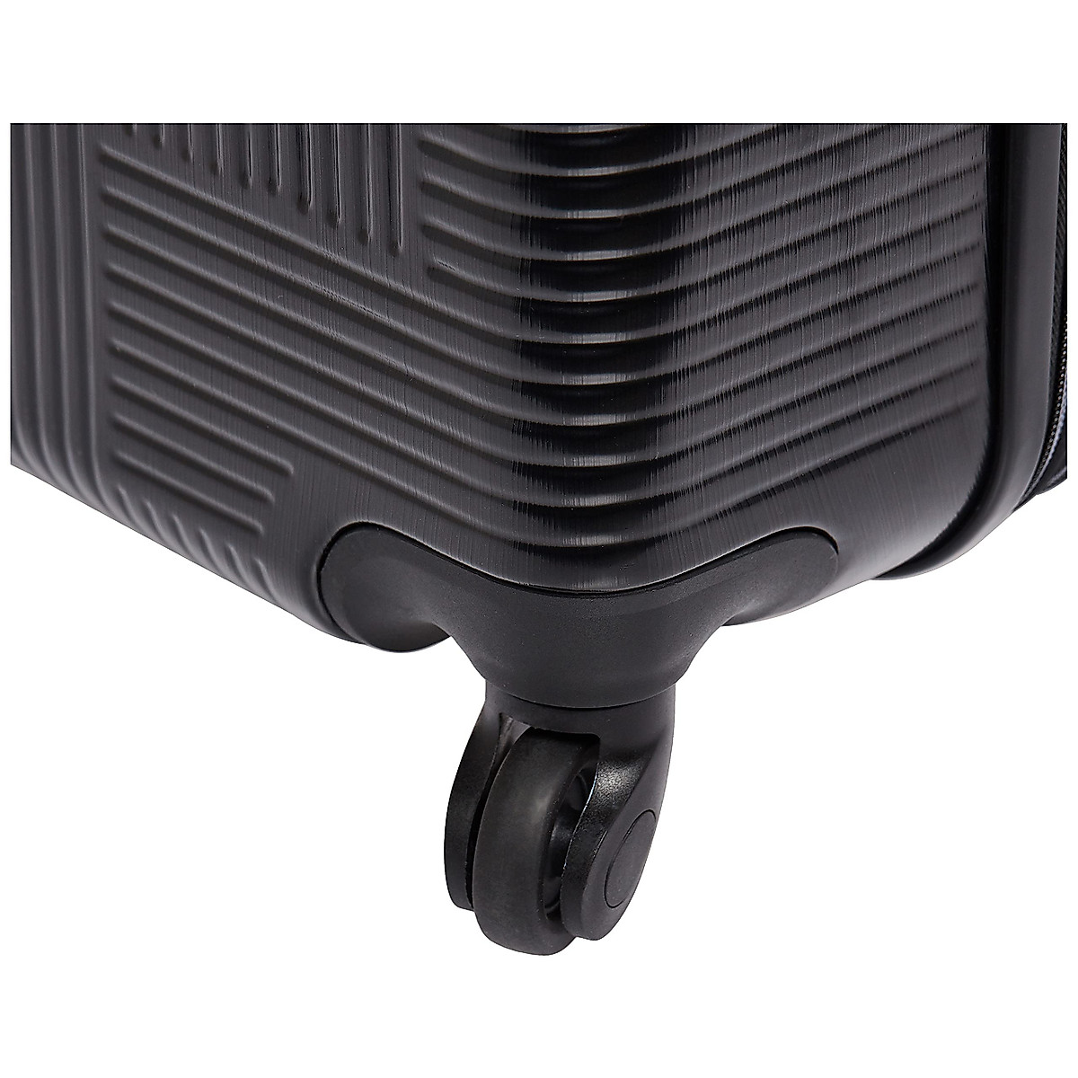 American Tourister Stratum XLT Expandable Hardside Luggage with Spinner Wheels, Jet Black, Checked-Large 28-Inch