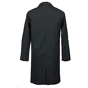 TAILOR'S Personalized Customizable Embroidered Men's Lab Coat Black
