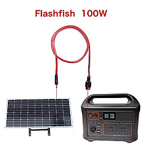 QIANRENON 45A Connector to DC Solar Extension Cable DC5525 (5.5 x 2.1mm) to Solar Panel Power Plug Adapter Connector 16AWG for Portable Generator Backup Battery& Foldable Solar Panel 3.9ft/1.2m