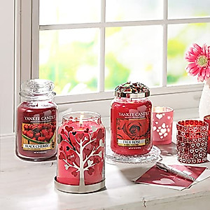 Yankee Candle Black Cherry Scented, Classic 22oz Large Jar Single Wick Candle, Over 110 Hours of Burn Time, Ideal for Home Décor and Gifting