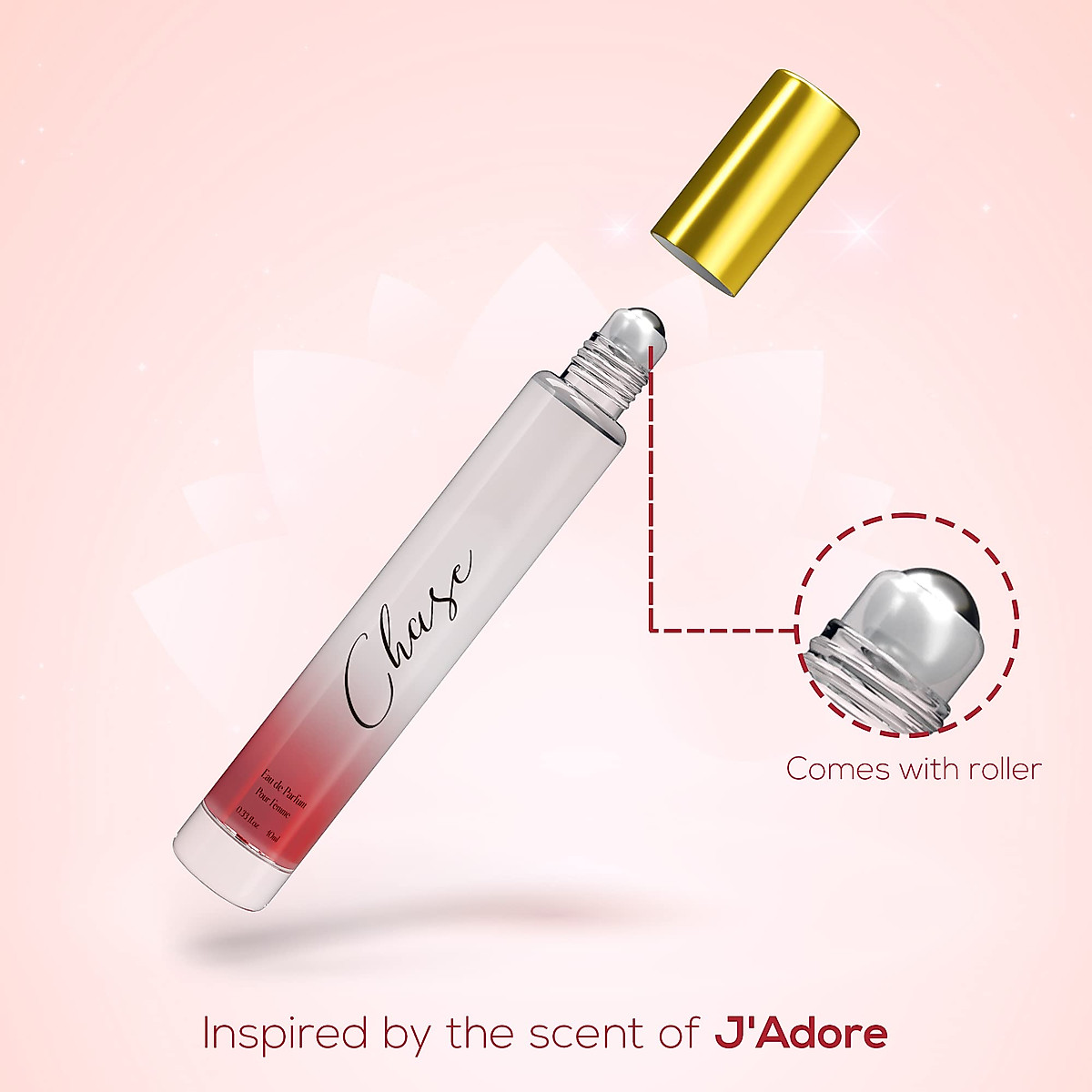 Regal Fragrances for Women rollerball - set of 4 - Naomi, Camilla, Chase, and Crimson - INSPIRED by BRIGHT CRYSTAL, JADORE, BACARAT RUGE 540, FLOWRBOM - (0.33 fl oz / 10ml) each