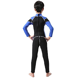 Cokar Neoprene Wetsuit One Piece Swimsuit for Kids Boys Girls UV Protection for Swim Surf Snorkel Scuba Diving