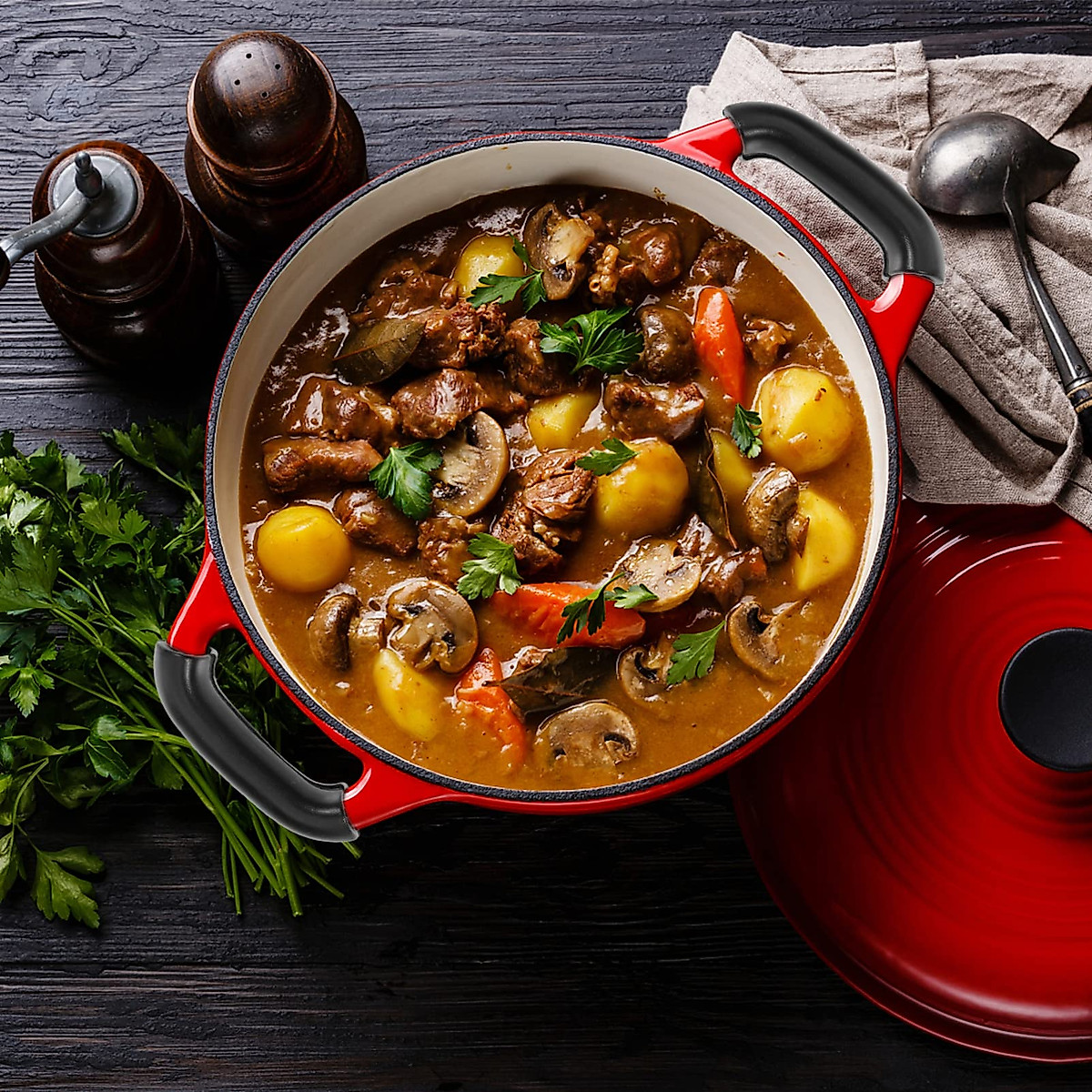 Kichvoe Silicone Assist Handle Holder Grip, 10Pcs Cast Iron Skillet Handle Covers Non Slip Pot Grip Handle Sleeve Hot Handle Holder Wok for Frying Pans Griddles Black