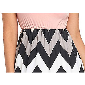 Lacavocor Womens Short Sleeve Maxi Dresses Empire Waist Long Dress, X-Large, B7