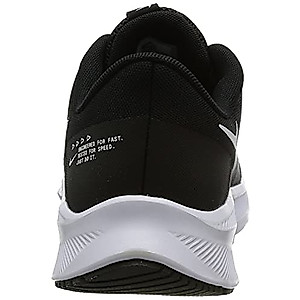 Nike Women's Race Running Shoe, Black White Hyper Pink Dk Smoke Grey, 6