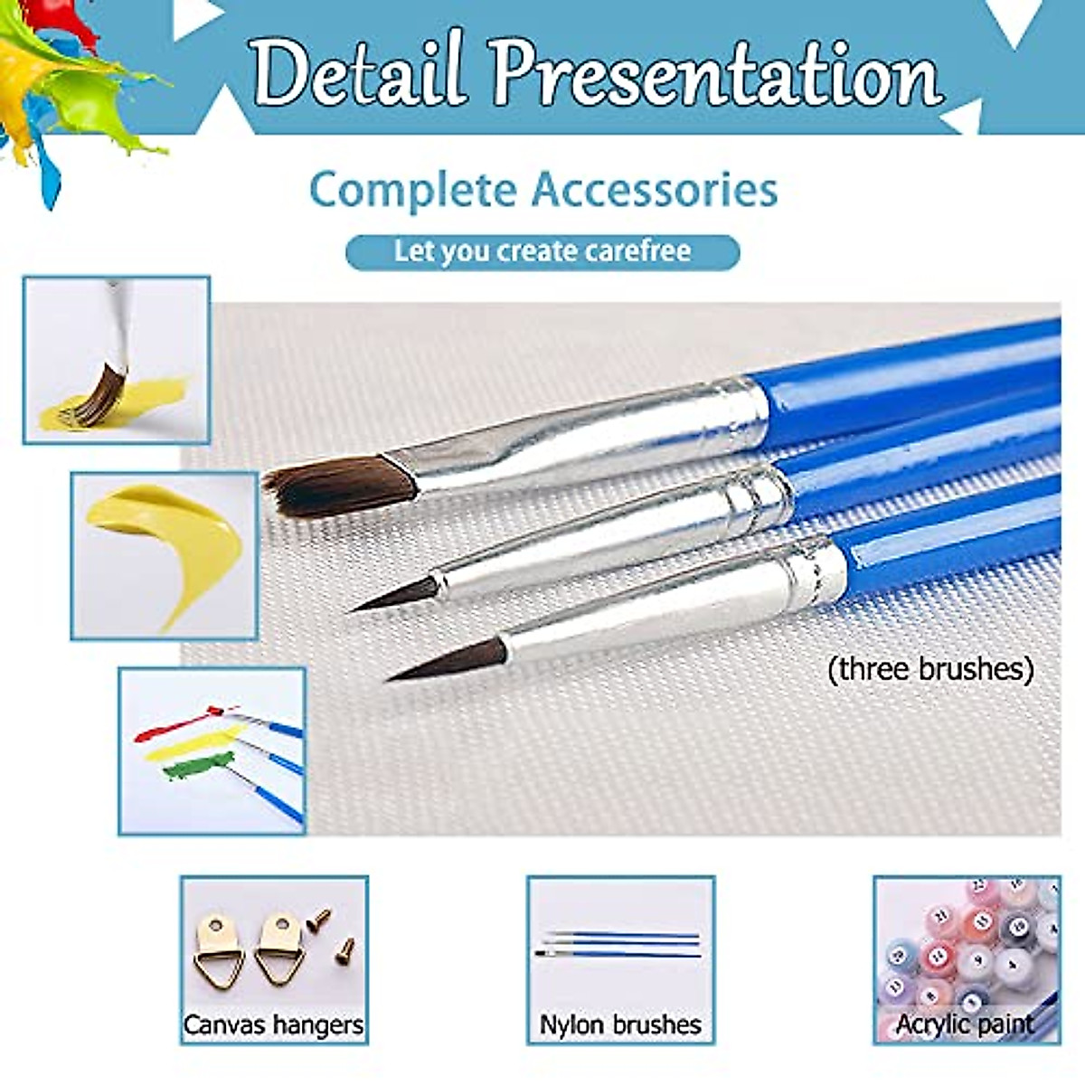 eimivrc Paint by Number for Adults Beginner, Stitch Paint by Numbers,Paint by Number Stitch for Gift Home Decor(16x20 Inch)