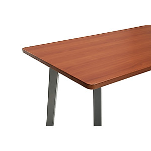 OFM Table Computer Desk, 55, Cherry