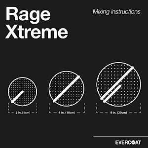 Evercoat Rage Xtreme - High Performance Premium Lightweight Pinhole-Free Body Filler - 128 Fl Oz