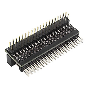 40Pin GPIO Edge Expansion Board for Raspberry Pi 4B/3B+/3B/2B /Zero One-to-Two 40Pin Expansion Board Side Pin Header Multiplexing