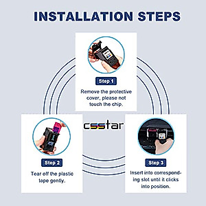 CSSTAR Remanufactured 245XL 246XL Ink Cartridges Replacement for Canon 245 246 PG-245XL CL-246XL for PIXMA MX492 MX490 MX492 MG2522 MG2520 MG2922 IP2820 MG2920 MG2420 Printer (1 Black,1 Tri-Color)