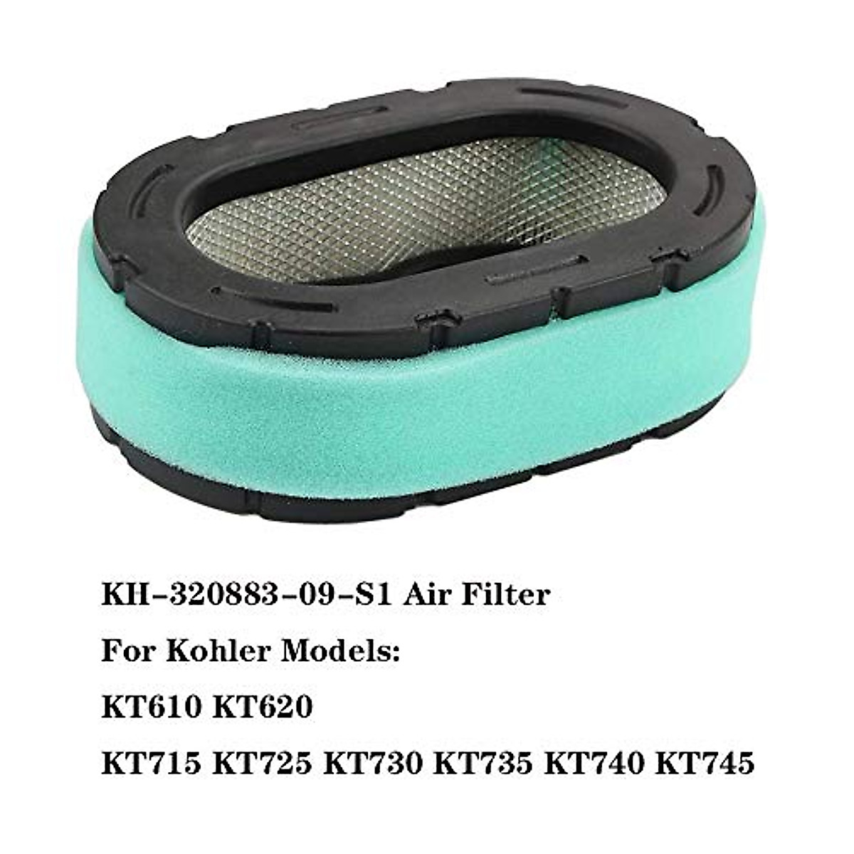 32 083 09-S Air Filter with Oil Fuel Filter kit, 3208309S Air Filter for Kohler KT620 KT715 KT725 KT730 KT735 KT740 KT745 19HP-26HP 7000 Series Engine Replace 3208309 32-083-09 32-083-09-s By Karen