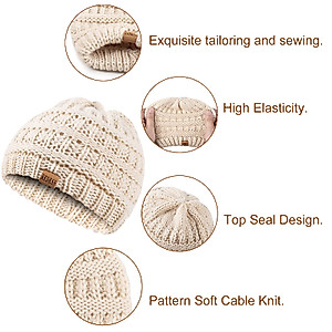 REDESS Baby Kids Winter Warm Hats, Infant Toddler Children Beanie Knit Cap Girls Boys