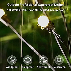 ANTQUE 2 Pack Solar Powered Garden Lights Outdoor, New Upgrade Swaying Starburst Solar Garden Lights, Vibrant Garden Lights Waterproof Solar Outdoor Lights, Decorative Lights for Yard