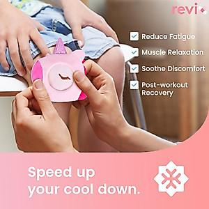 REVIX Boo Boo Ice Pack for Kids with Cloth Covers, Kid Ice Wraps Reusable for Toddler Discomfort, Ease Tiredness and Fatigue, Baby Gel Wrap with 4 Hot Cold Gel Packs Reusable