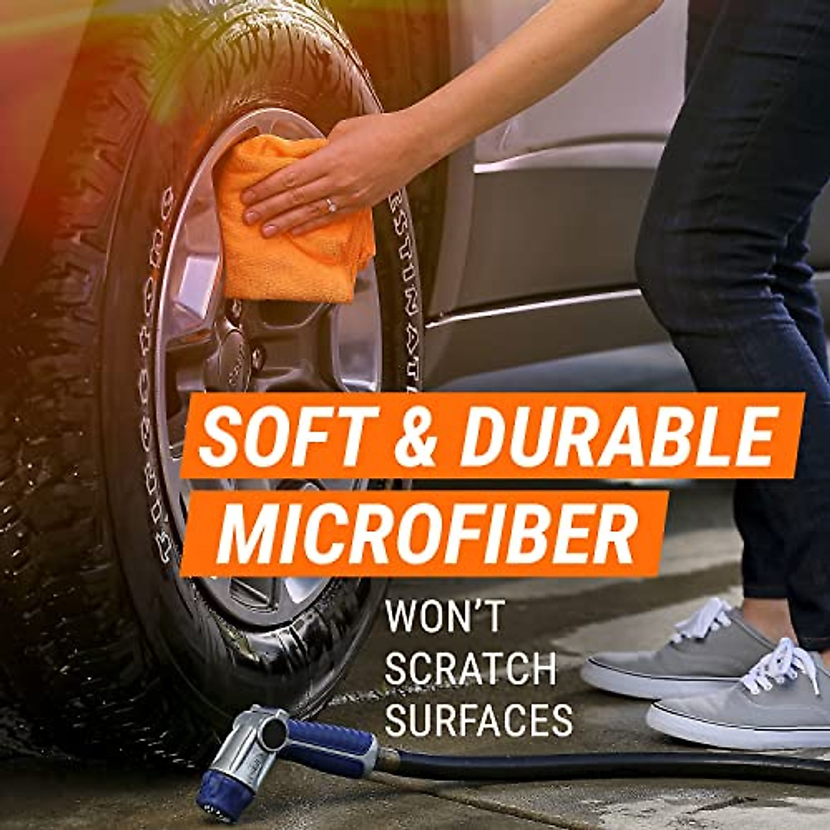 Multi-Purpose Towels by Armor All, Bulk Microfiber Towels for Cars, Cleaning and Home Use, 48 Count