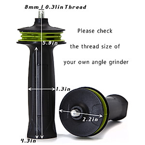 Angle Grinder 8mm Thread Auxiliary Side Handle For Makita Dewalt Bosch Angle Grinder M8 Thread