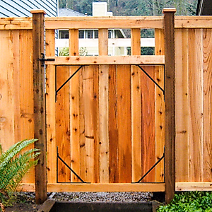 GoldOrcle Anti Sag Gate Kit Heavy Duty No Sag Kit for Wooden Gate Fence with a Gate Latch