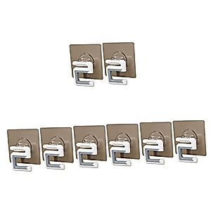 Zerodeko 8 pcs mop Holder House Organization Must Haves Broom Organizer Wall Mount Broom Mount Must Haves for Home Wall Broom Laundry Room mop Broom Holder Plastic Hanger mop Hook