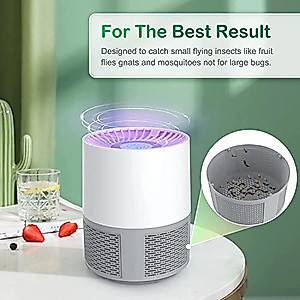 Bug Zapper, Electric Mosquito & Fly Zappers/Killer - Insect Attractant Trap Powerful Bug Zapper Light, Hangable Mosquito Lamp for Home, Indoor, Outdoor, Patio (White)