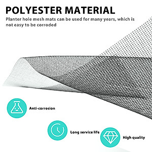 Flower Pot Hole Mesh Pad 5PCS 11.8 X 7.8 Inch Plastic Mesh Screen DIY Drainage Netting Pot Bottom Grid Mat Plant Drainage Screen Mesh Bonsai Mesh Keep Soil from Flowing Away