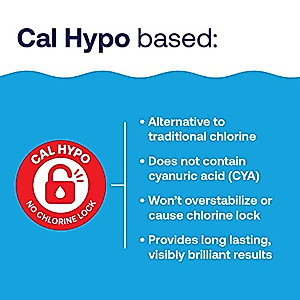 HTH 52125 Swimming Pool Shock Advanced - 15 Pack of 1lb Bags for Crystal Clear Water