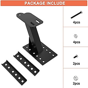 CAT SO RICH Spare Tire Carrier, Spare Tire Mount Bracket for Trailer Boat or Rv, Holds up to 120Lbs, Fits 4 & 5 & 6 Lugs Wheels on 4", 4.5'', 4.75'', 5",5.5",6" or 6.5" Bolt Patterns, Easy to Install