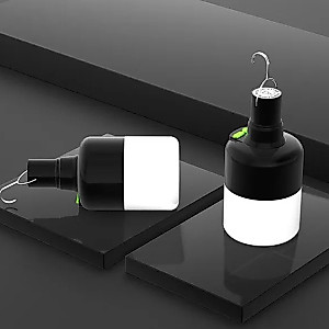 Super Bright Outdoor Tent Lamp 2 Mode Camping Lamps USB Rechargeable Portable Night LED Bulbs Emergency Lamp for Camping Hiking (2)