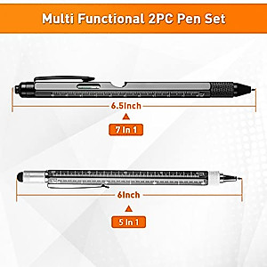 Stocking Stuffers Gifts for Men Dad, Multitool Pen Set, Cool Gadgets Pocket Tools, Christmas Gifts for Men Who Have Everything, Anniversary Birthday Gifts for Dad Him Husband Boyfriend Grandpa