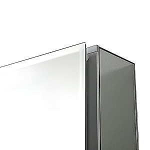 16 Inch x 20 Inch Aluminum Bathroom Medicine Cabinet, Recess Or Surface Mount