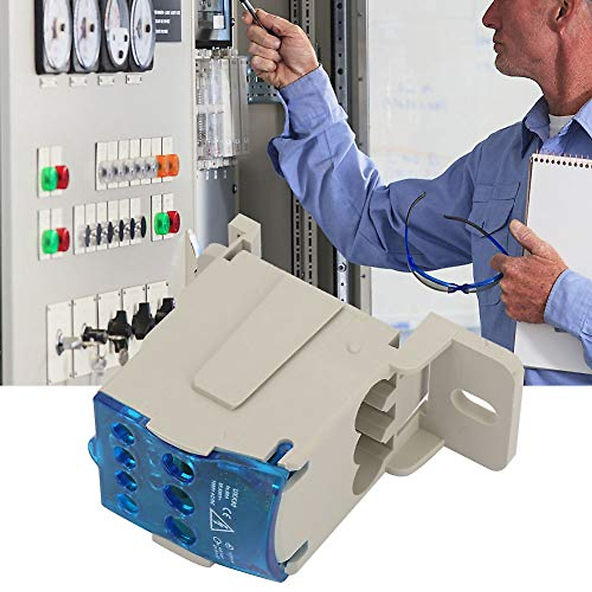 80A Block Distribution Box£¬Din Rail Terminal Block Distribution Box£¬Electric Wire Connector Universal Power Junction Box£¬for Power Distribution cabinets, Distribution Boxes