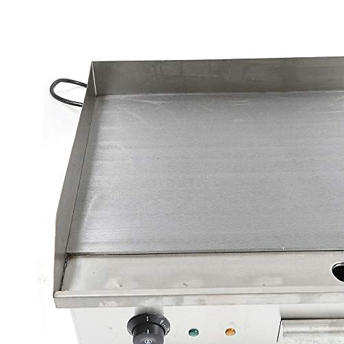Commercial Electric Griddle, 4400W Countertop Flat Top Grill Dual Control Heavy Duty Stainless Steel Teppanyaki Griddle with Adjustable Temp Control 122°F-572°F 28.6"x15.7"