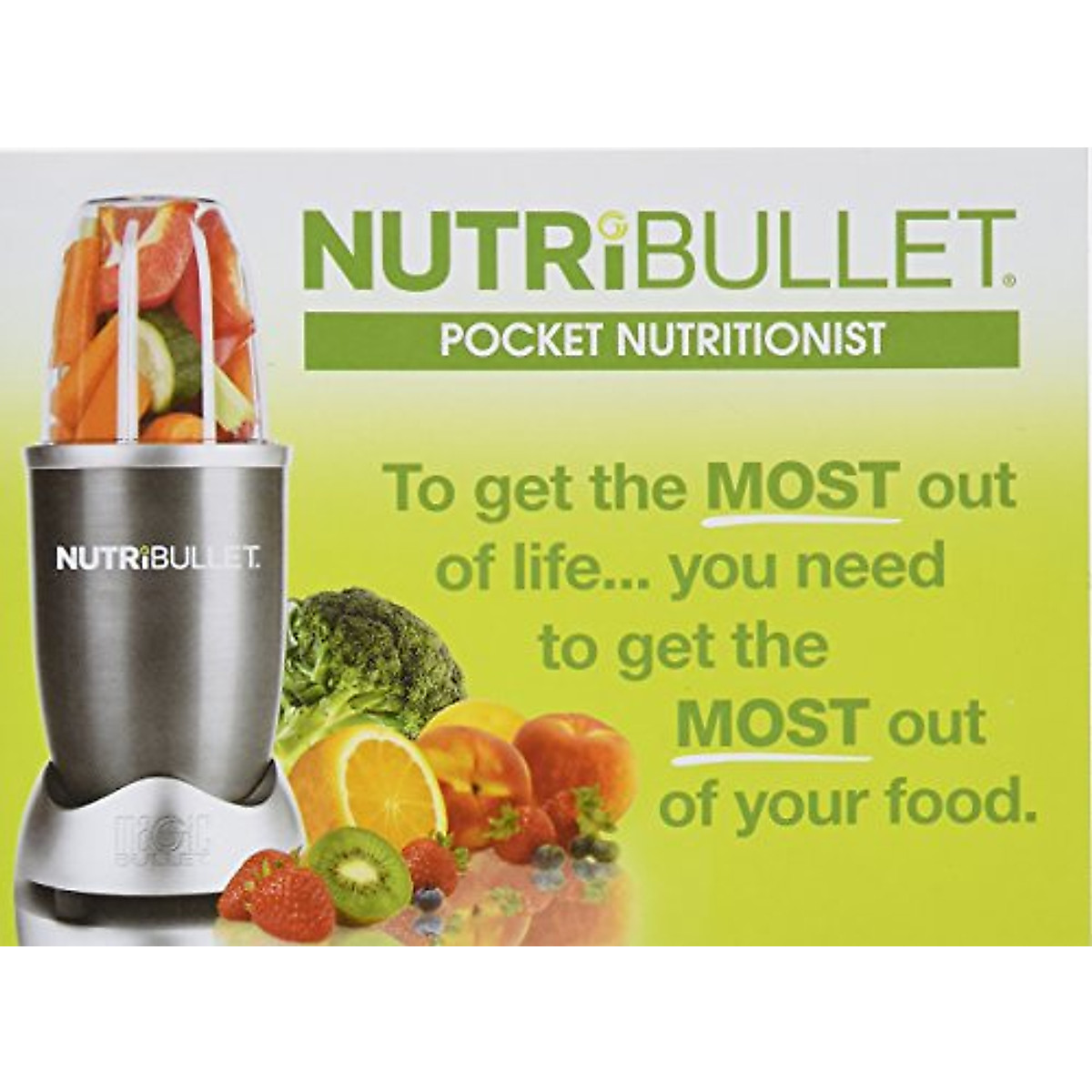 NUTRIBULLET USER GUIDE & RECIPE BOOK + POCKET NUTRITIONIST