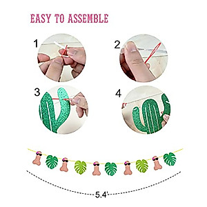 Tropical Bachelorette Party Banner Tropical Palm Leaves Banner for Beach Bachelorette Party Hawaiian Luau Summer Tropical Bach Party Decorations