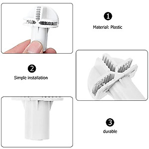 TEHAUX 8pcs Modular Closet Organizer Connector Modular Closet Wire Grid Cube Connectors Buckles Cube Storage Shelving Unit Connectors Closet Clasp Clip for Storage Cabinet