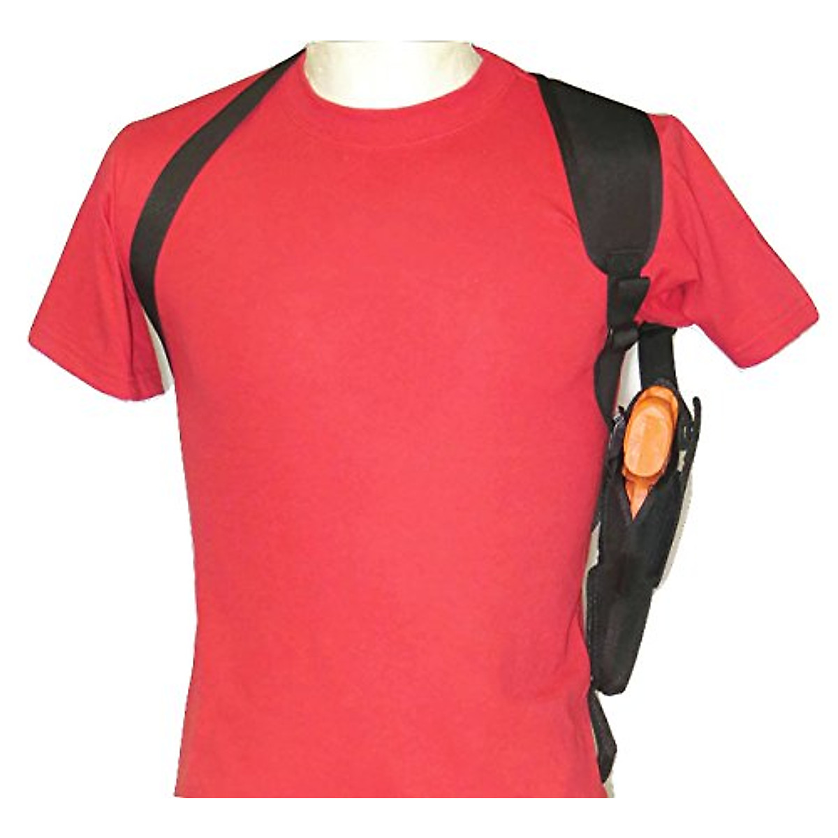 Federal Holsterworks Vertical Carry Shoulder Holster for Glock 43 @ Glock 43X Pistols Without Laser or External Optics, Black, Adjustable Small thru X Large