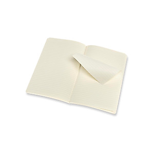 Moleskine Volant Journals, 5" x 8-1/4", Ruled, 96 Pages (48 Sheets), Coral Orange/Aqua Blue, Set Of 2 Journals