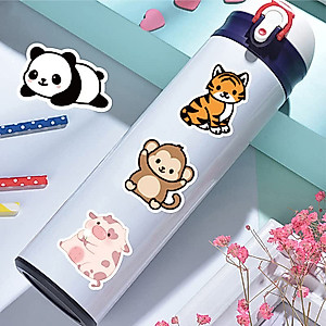 300Pcs Cute Animal Stickers for Kids, Kawaii Stuff Water Bottle Stickers Pack Vinyl Waterproof Vsco Laptop Skateboard Stickers Aesthetic Computer Phone Stickers for Kids Teens Girls