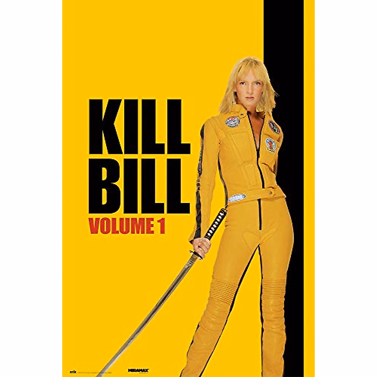POSTER STOP ONLINE Kill Bill Volume 1 - Movie Poster (Regular Style - Black Mamba & Katana) (Size 24 x 36)