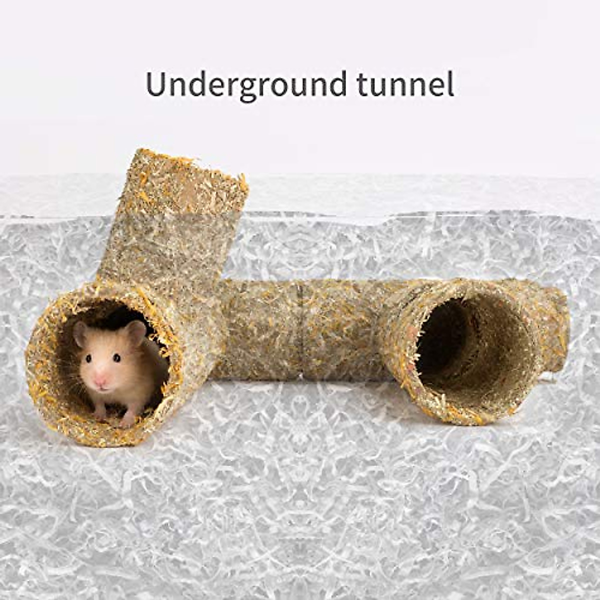 Niteangel Creative & Composable Hamster Tunnel - DIY & Build Unique Tube Burrow as Hideout for Small Sized Animals Like Hamsters Mouse Gerbils Mice (Tunnel)