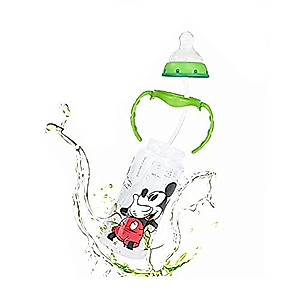 ROMIRUS Baby Feeding Bottle Handles Compatible for NUK Smooth Flow Bottles (Not for Nuk Cups and Nuk Simply Natural Bottles), 2 Counts Color May Vary