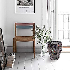 DYPASA Smart Trash Can Creative Personality Iron Trash Can Home Living Room Bedroom Garbage Box Large Capacity Trash Can Bathroom Trash Can