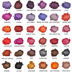 Smalltongue Mica Powder for Epoxy Resin, 72 Colors, 0.35 oz(10g) Bottles Mica Glitter Powder, Mica Pigment Powder for Lip Gloss, Soap Making, Bath Bomb, Art Crafts, Resin Dye, Nails